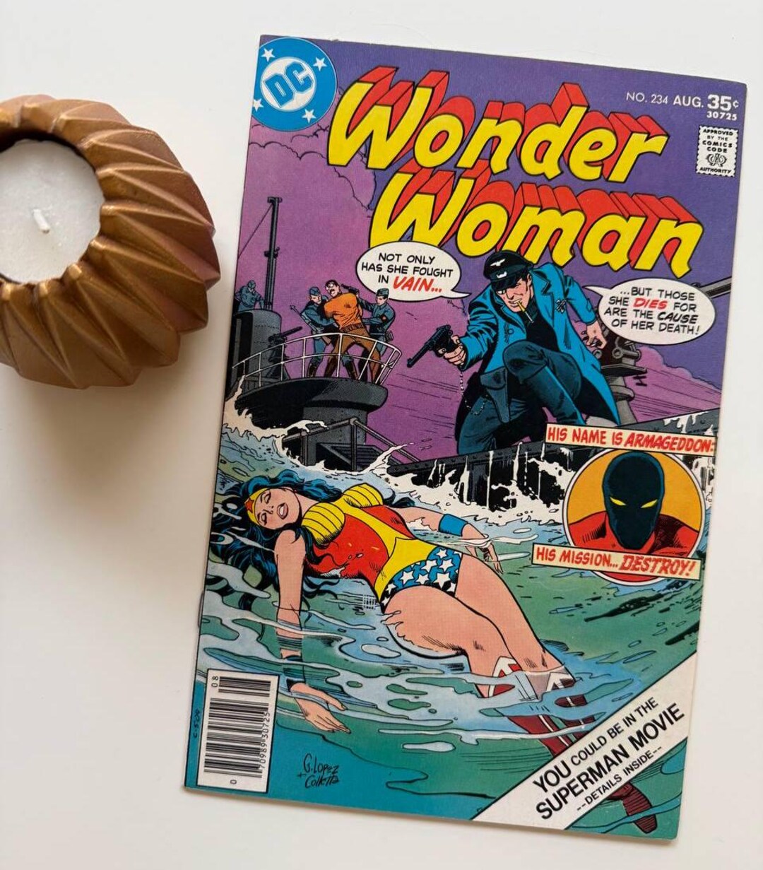 Wonder Woman #234: First Armageddon Appearance, WWII Comic (1977) - Etsy