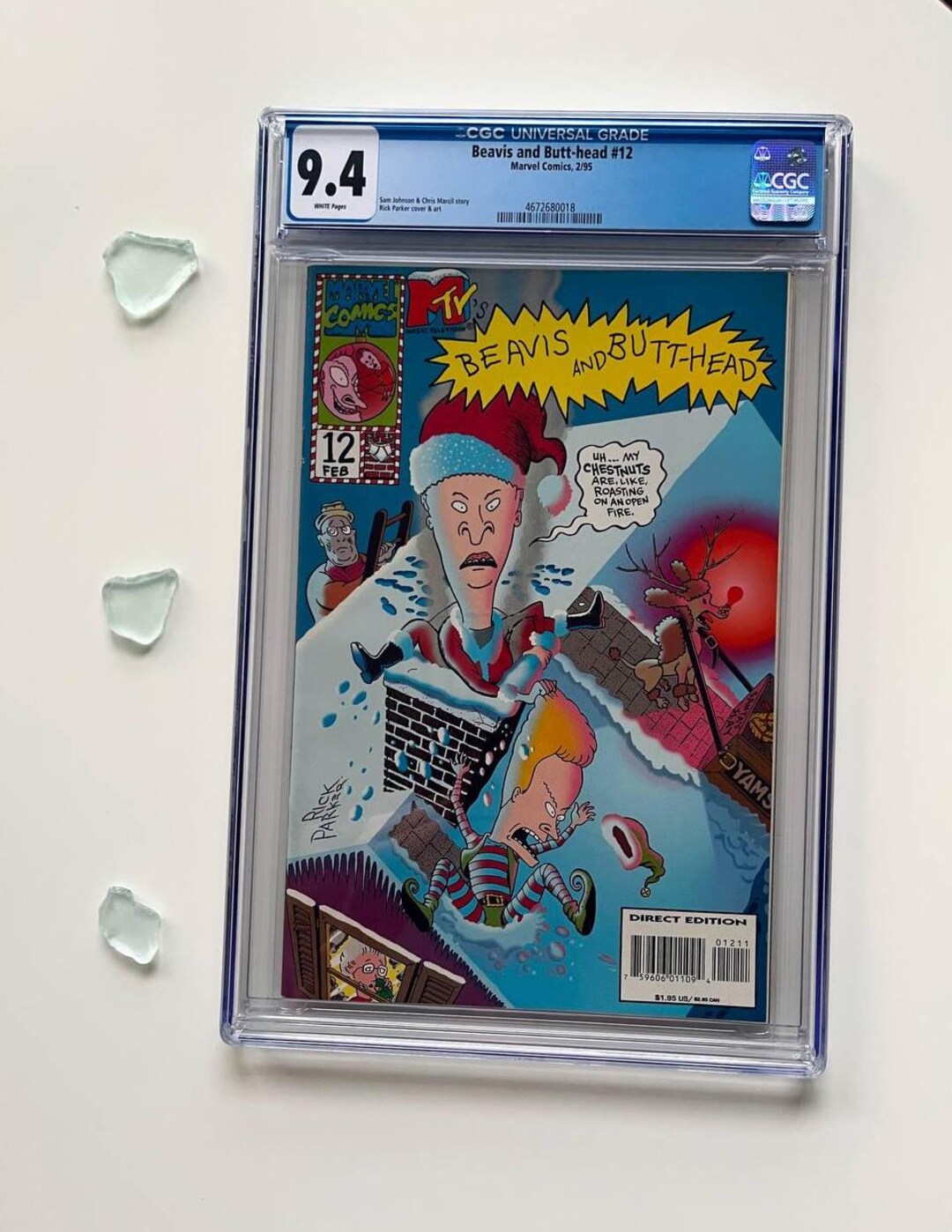 Beavis and the Butt-head #12 (1995) CGC 9.4 Christmas Cover - MTV Comic ...