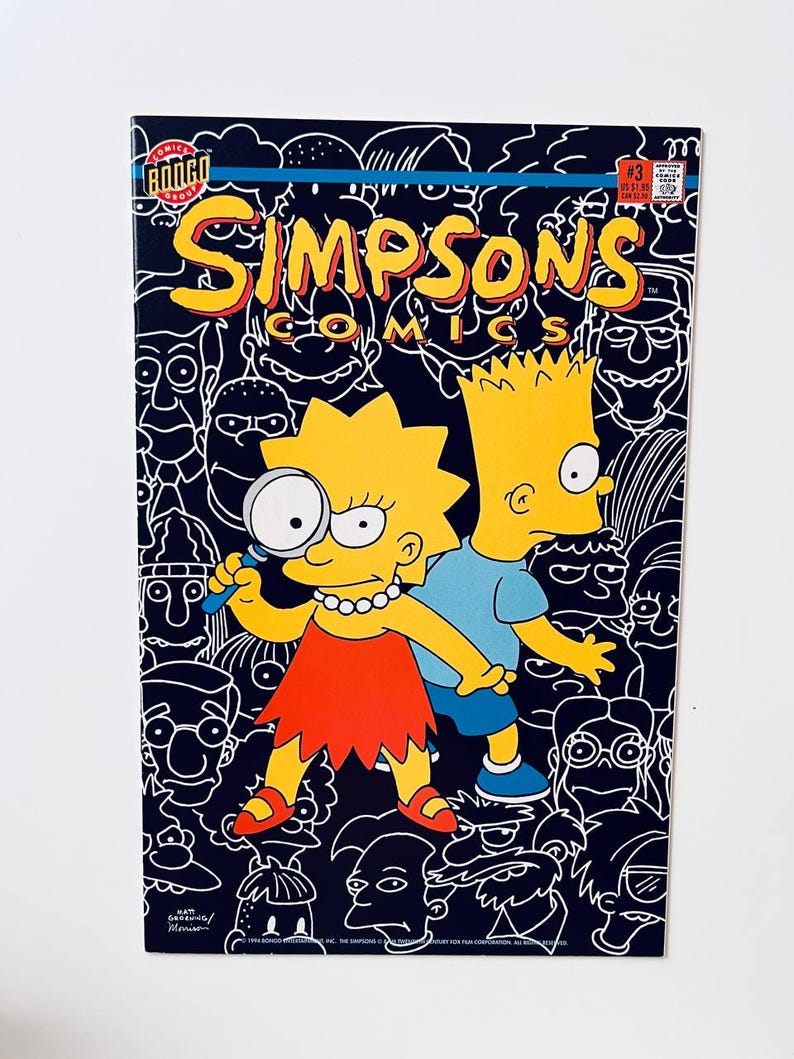 Simpsons Comics 3 Vintage Comic Book 1990s - Etsy