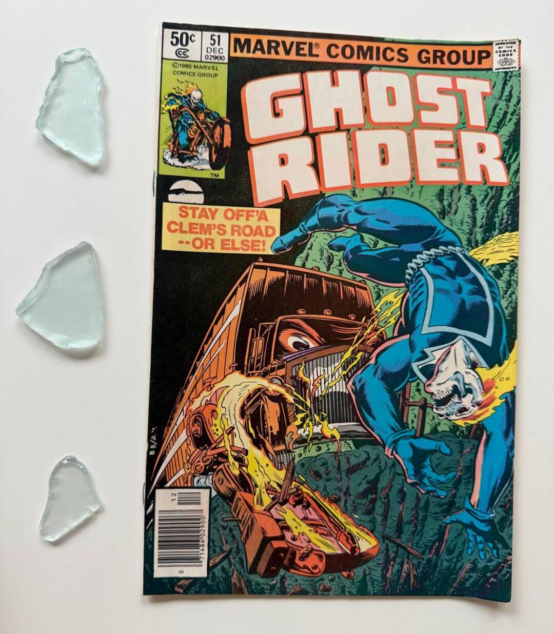 1980 Rare -- GHOST RIDER #51 | Newsstand - Vintage Comic Book Marvel ...