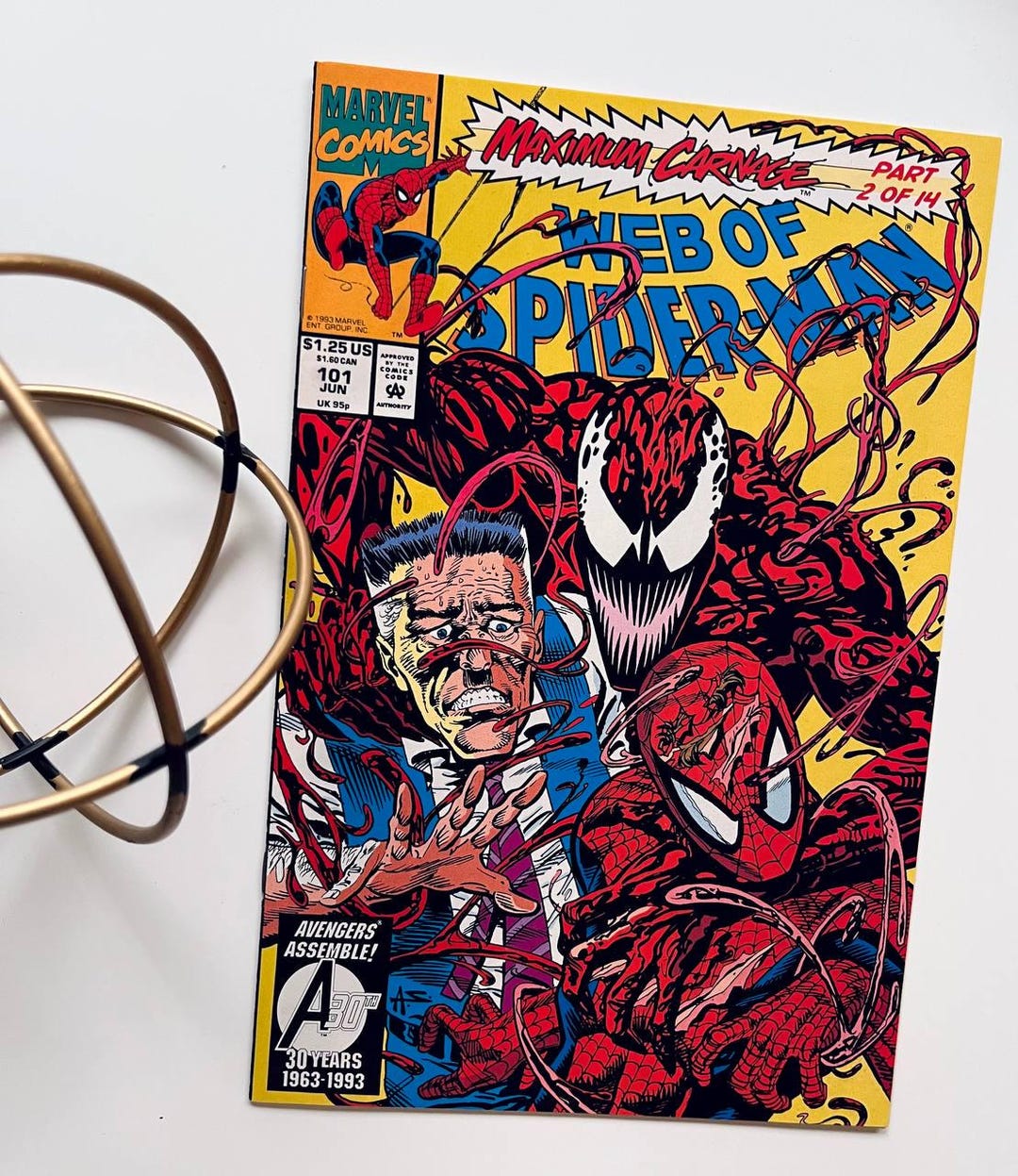 Web of Spider-man #101 Maximum CARNAGE - Vintage Comic Book 1993 | Alex ...