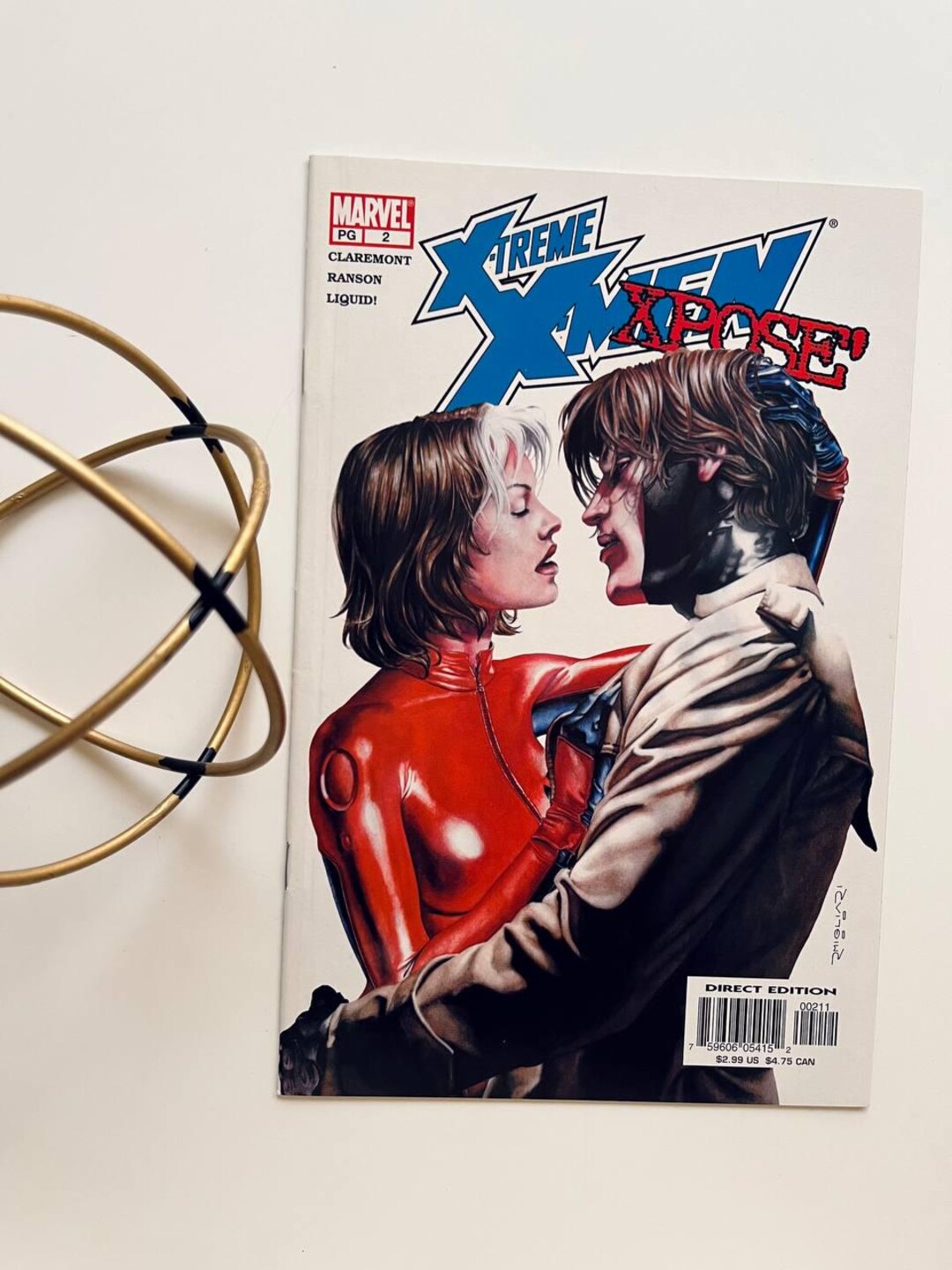 X-treme X-men X-pose#2 (ROGUE, GAMBIT Kiss Romantic Cover) - Vintage Comic Book 2003 Marvel - Etsy