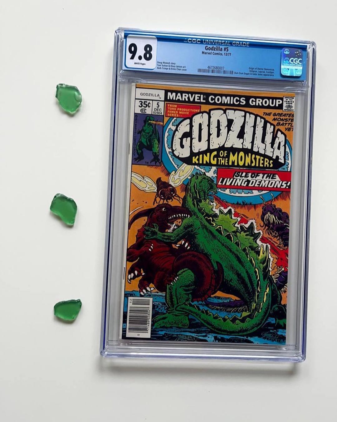 Godzilla #5 (1977) CGC 9.8 Newsstand | Origin of Doctor Demonicus - Key ...
