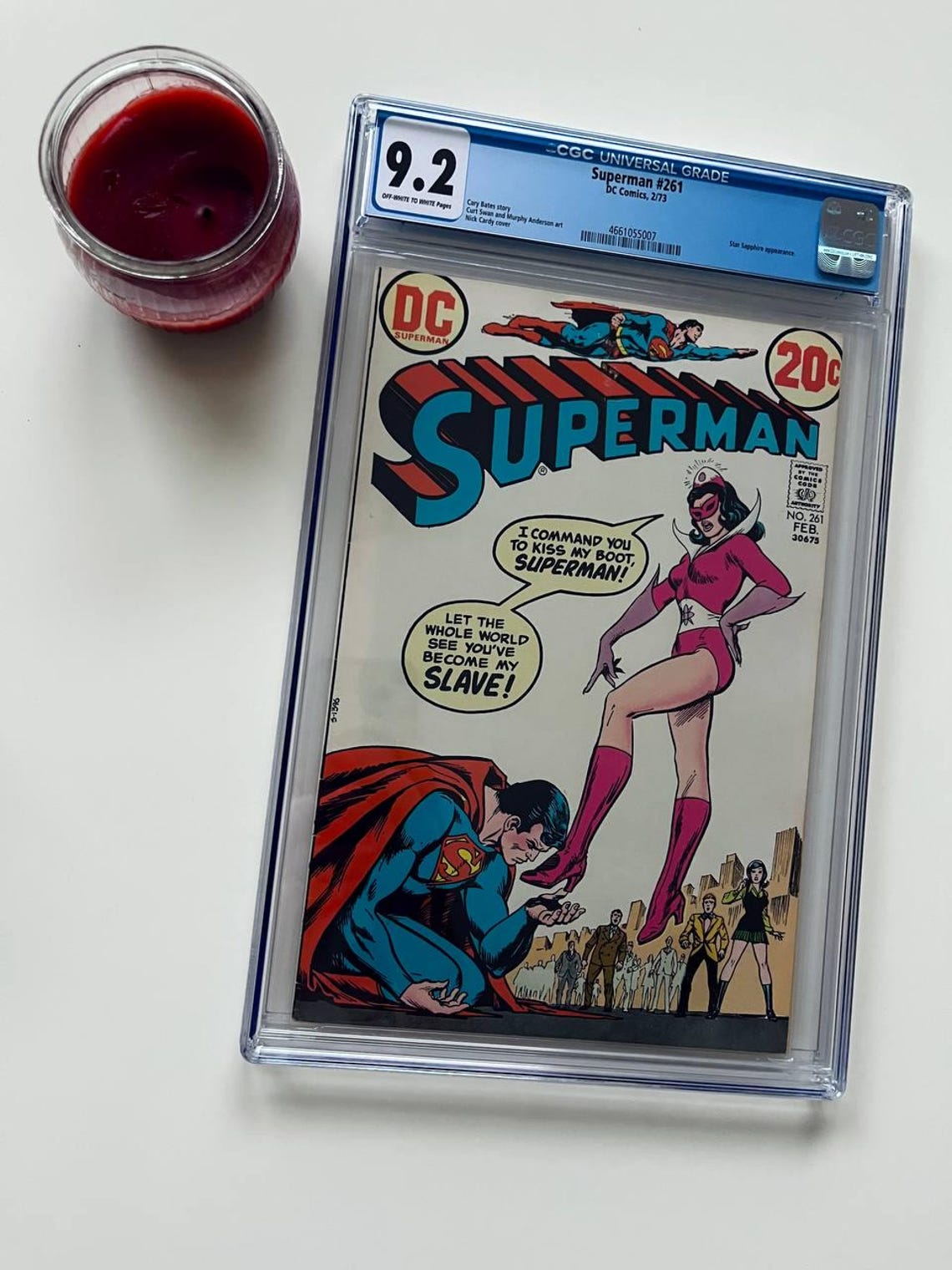 Superman #261 CGC 9.2 (1973): Star Sapphire “kiss My Boot” Cover | Nick ...