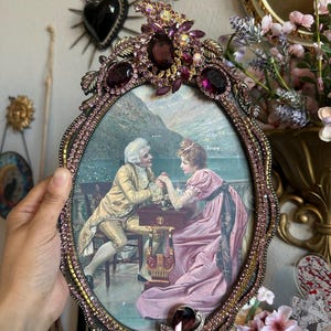 Romantic Jewled Oval Renaissance Frame - Etsy