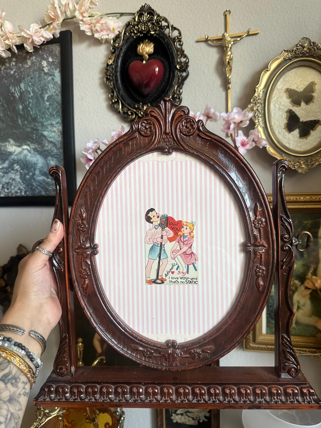 Victorian Ornate Oval Swivel Tilt Picture Frame - Etsy