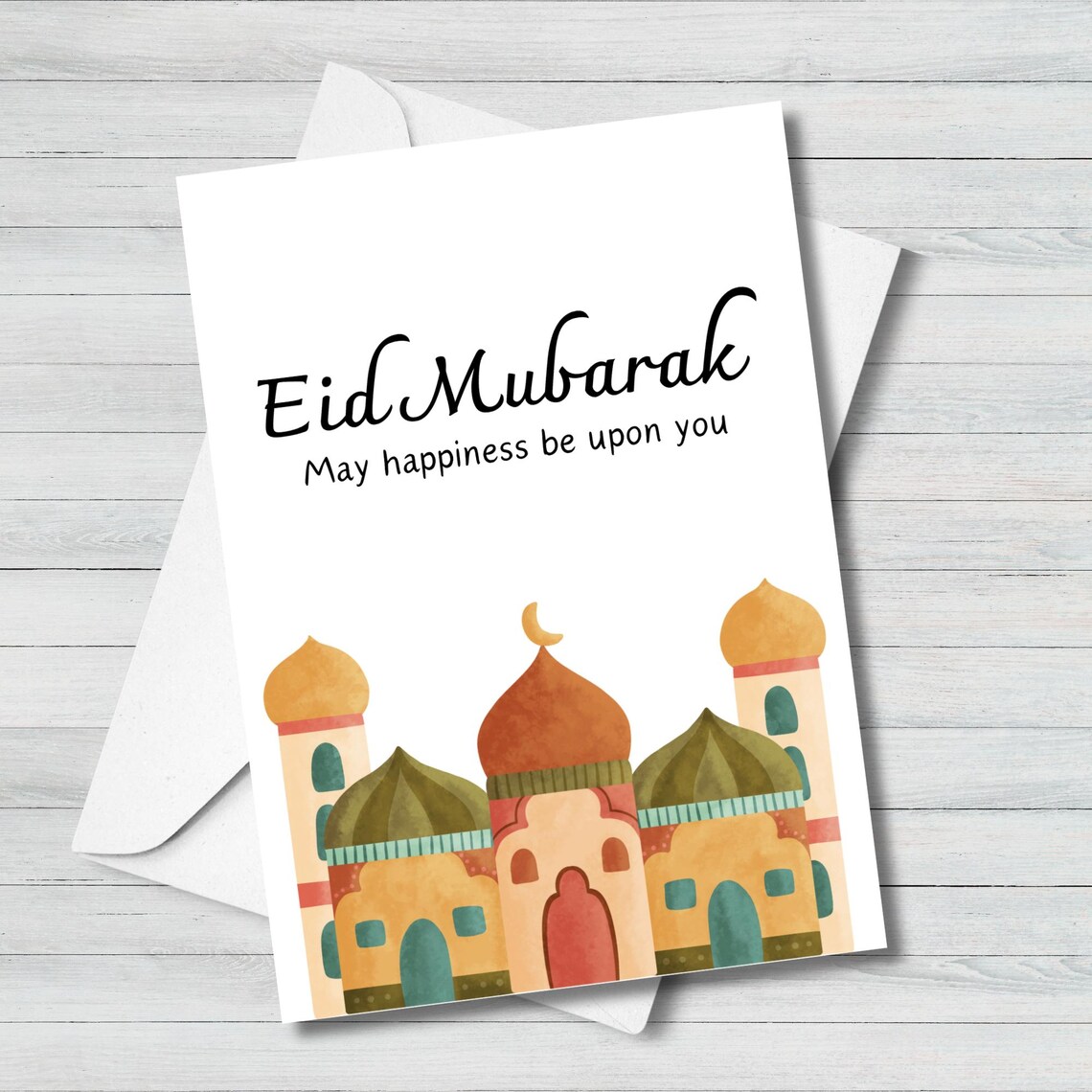 Eid Mubarak Grußkarte Vorlage Glückliche Eid Karte Islamische Geschenke ...