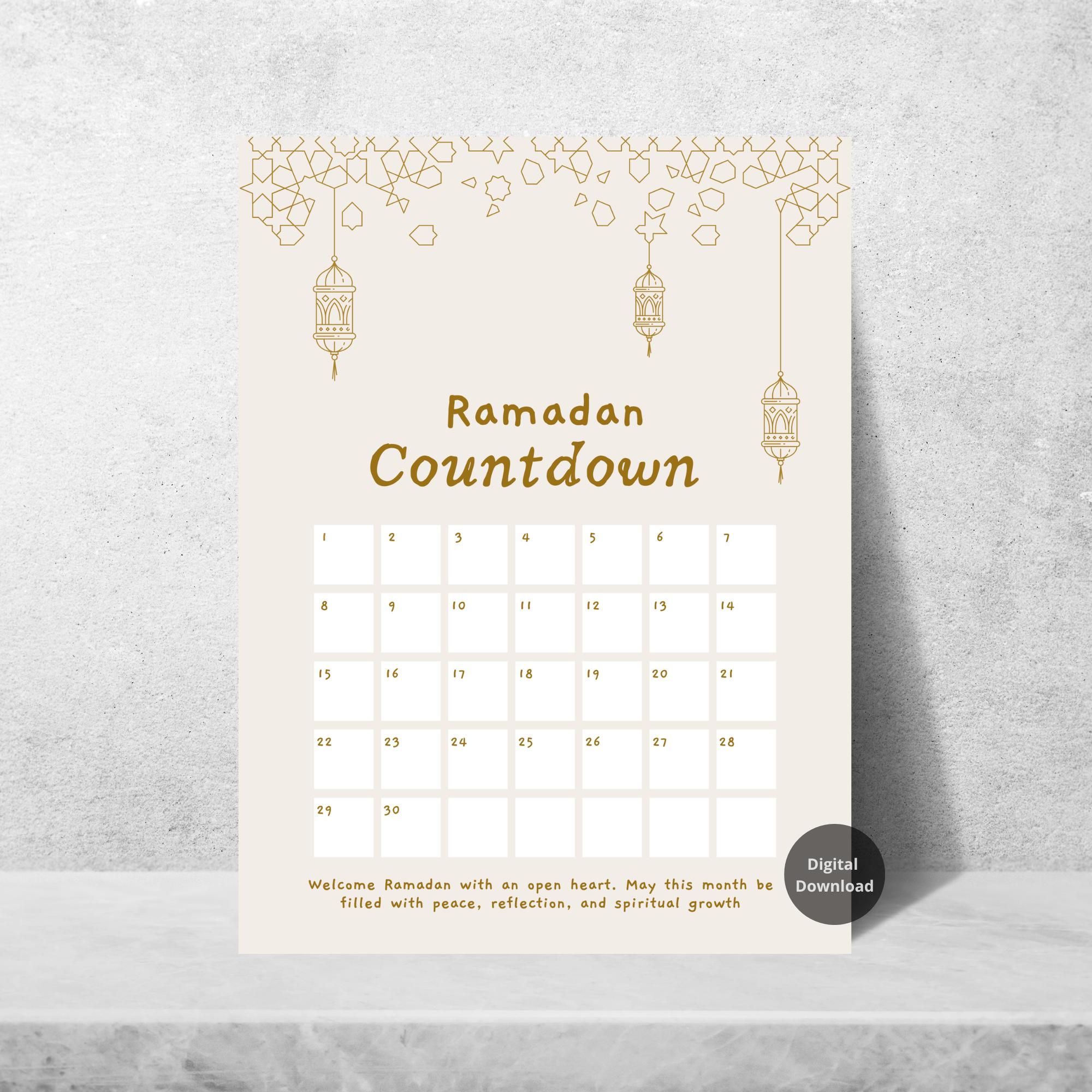 Ramadan Advent Calendar Ramadan Countdown Calendar Ramadan 2025 Gift ...