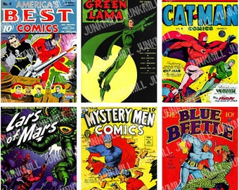 Comic Book Collage | Etsy