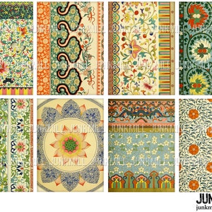 ASIAN PRINTS - Digital Printable Collage Sheet - Chinese Ornamental ...