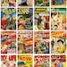 PULP ROMANCE Digital Printable Collage Sheet Vintage Comic Book Cover ...