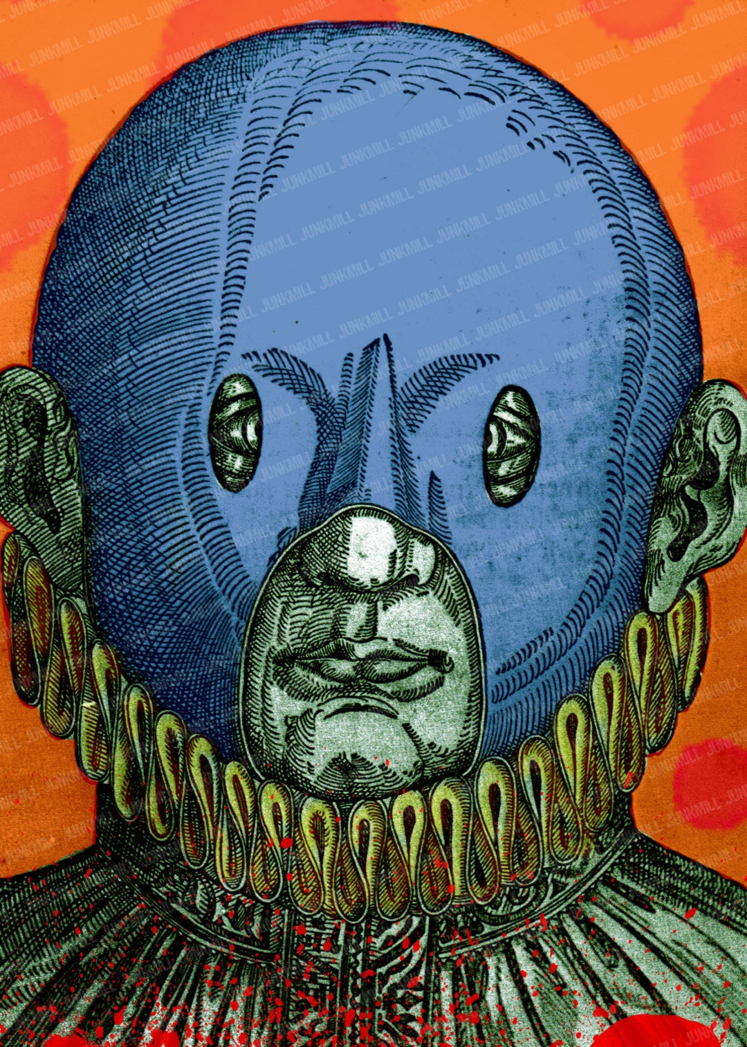 THE JESTER - Large Digital Printable Image - 10" X 14" - Medieval ...