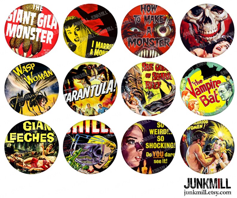 CULT CLASSICS Digital Printable Collage Sheet Retro | Etsy