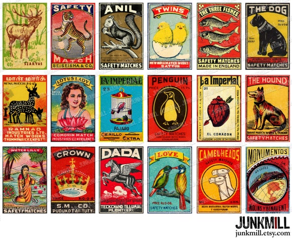 Vintage Matchbox Art
