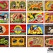 MATCHBOX MEDLEY III Digital Printable Collage Sheet Vintage Foreign ...