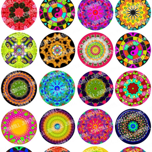 Kaleidoscope Circles - Etsy