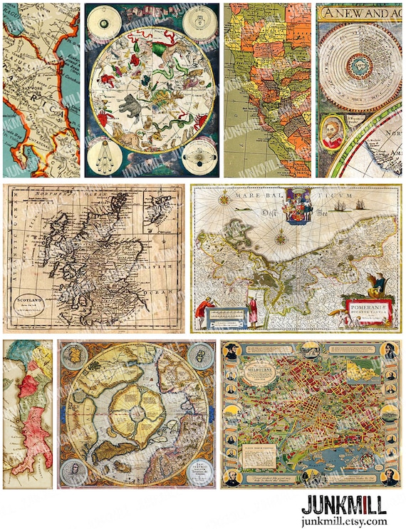 Printable Vintage Maps