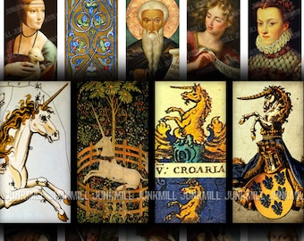 CASTLES Digital Printable Collage Sheet Medieval | Etsy