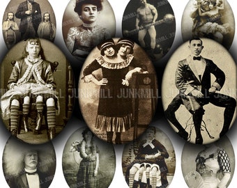 HUMAN ODDITIES Digital Printable Collage Sheet Vintage | Etsy