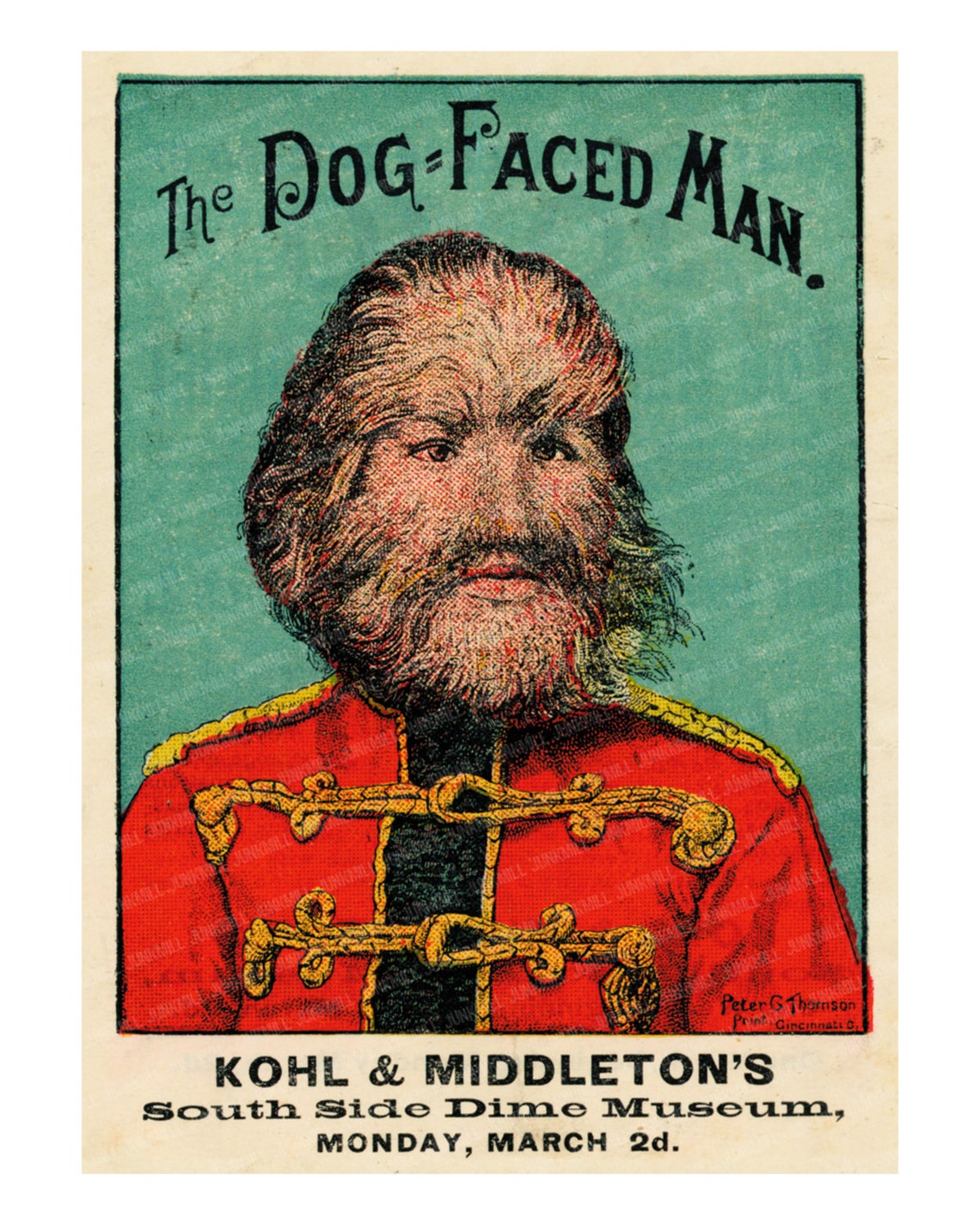 DOG MAN - Large Digital Printable Image - 8" X 11" and 16" X 22" - Jojo ...