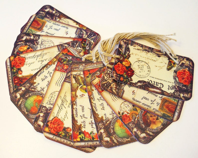 TABULA ROSA Digital Printable Collage Sheet French Roses - Etsy