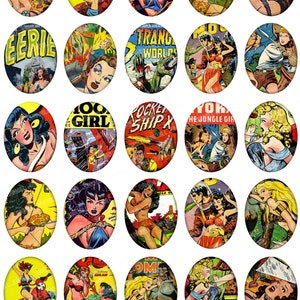 HARDBOILED HEROINES Digital Printable Collage Sheet Risque Pin-ups ...