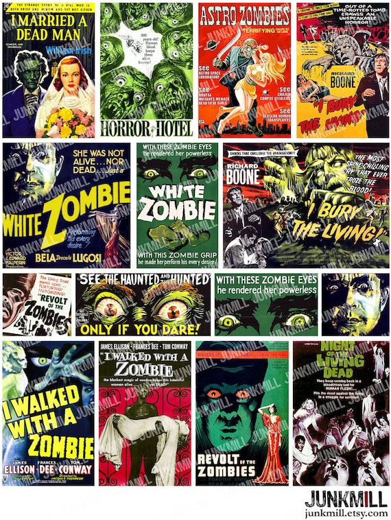 Horror Movie Collage Poster