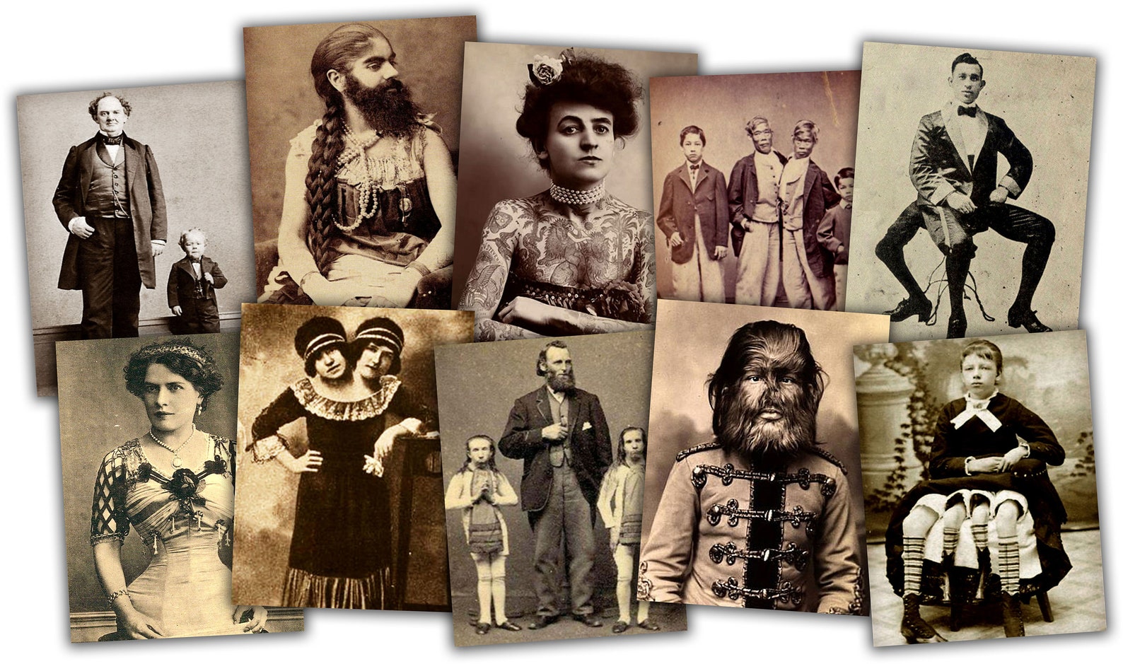 HUMAN ODDITIES 10 Large Digital Printable Images Vintage - Etsy