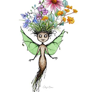 Fairy Creepy Cute, Fairy Art Print, Macabre Art, Supernatural Art ...