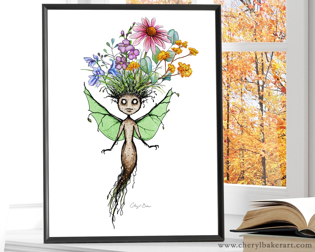 Fairy Creepy Cute, Fairy Art Print, Macabre Art, Supernatural Art ...