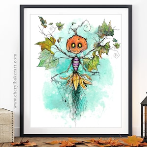 Fairy Creepy Cute, Fairy Art Print, Macabre Art, Halloween Fairy Art ...