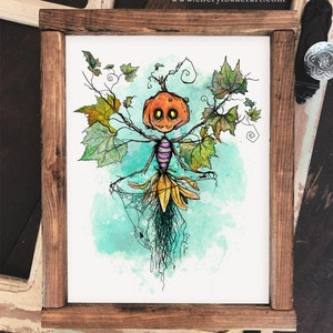 Fairy Creepy Cute, Fairy Art Print, Macabre Art, Halloween Fairy Art ...