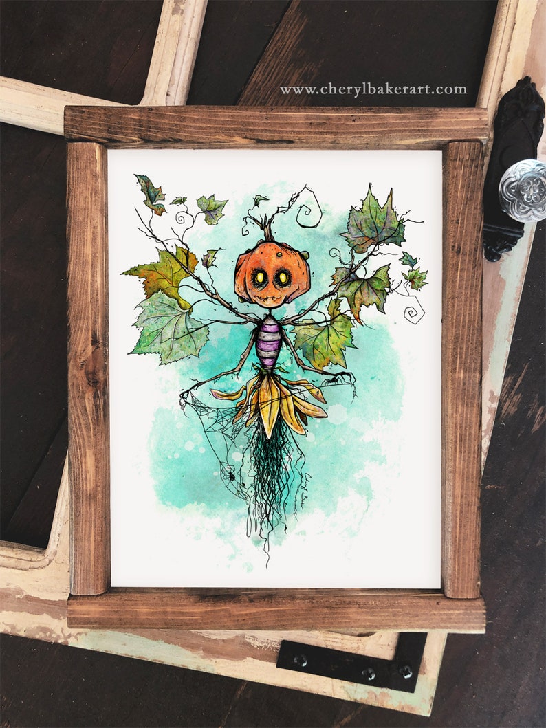 Fairy Creepy Cute Fairy Art Print Macabre Art Halloween - Etsy