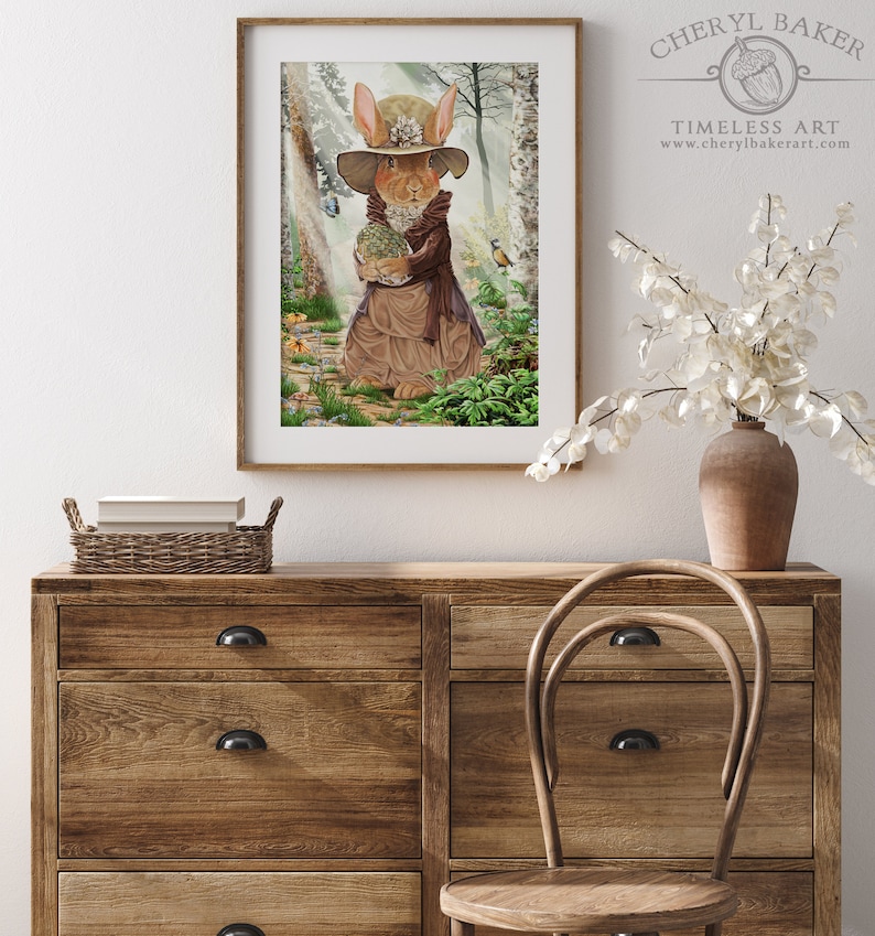 Rabbit Art Rabbit Wall Art Rabbit Decor Farmhouse Wall | Etsy