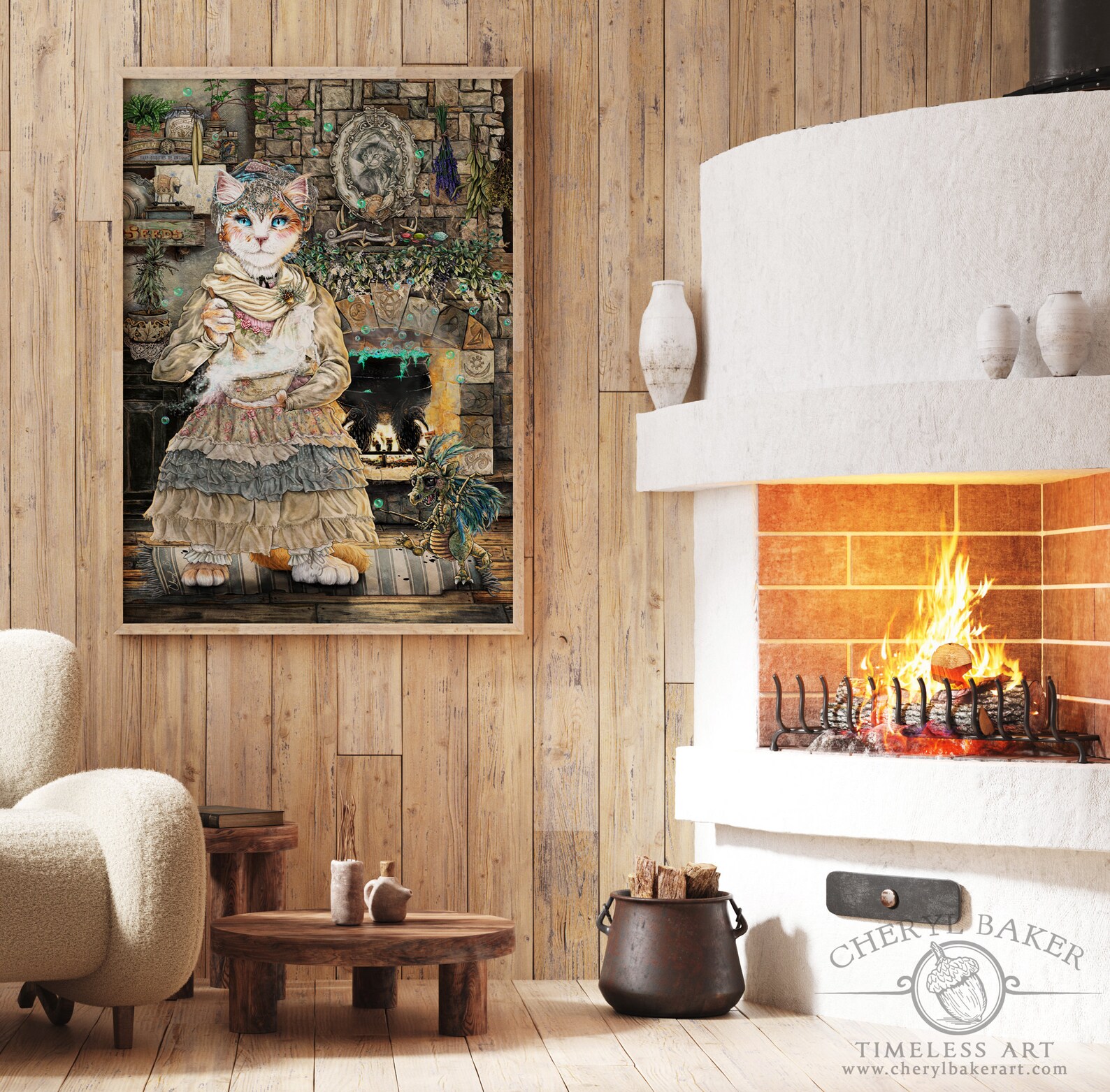 Wiccan Decor Kitchen Witch Art Wiccan Art Wiccan Home | Etsy