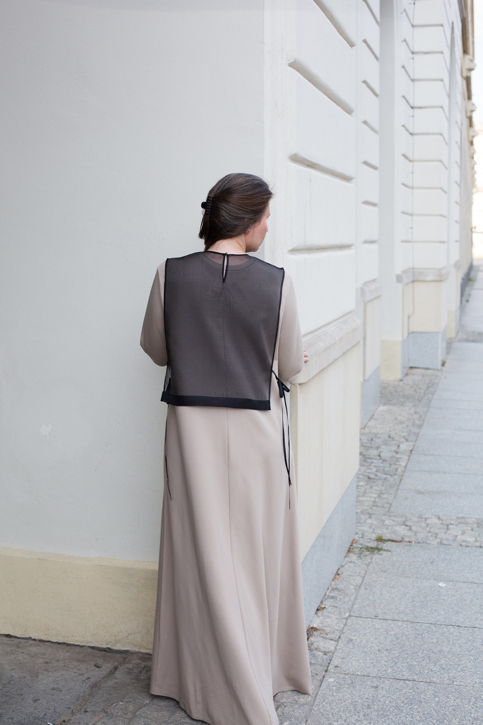 Sheer Tulle Topper With Open Sides - Modern Bridal Top - Handmade ...