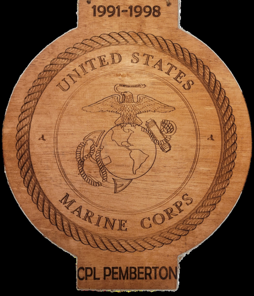 Custom Wooden Marine Corps Plaque - Etsy