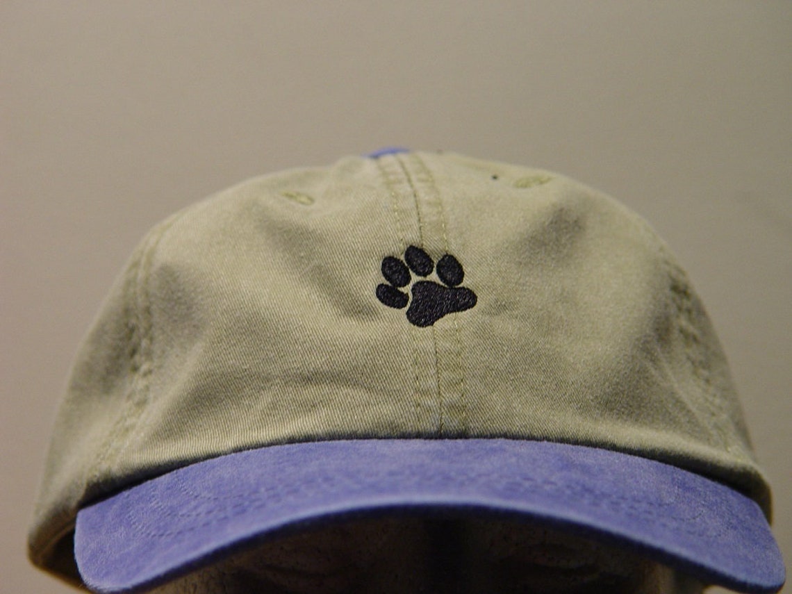 DOG PAW HAT One Embroidered Men Women Baseball Cotton Cap - Etsy