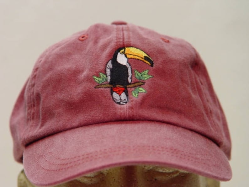 TOCO TOUCAN Bird Hat - Embroidered Men Women Wildlife Baseball Cap ...