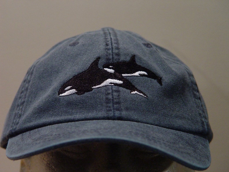 KILLER WHALES HAT One Embroidered Orca Men Women Wildlife | Etsy