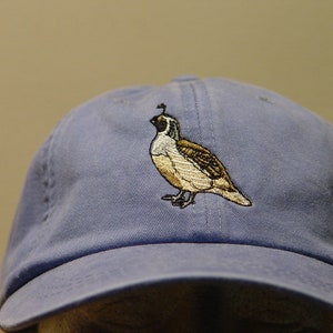 VALLEY QUAIL Bird Hat - One Embroidered Men Women Wildlife Cap - Price ...