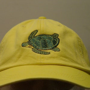 SEA TURTLE HAT - Embroidered Men Women Marine Wildlife Cotton Cap ...