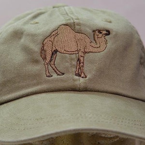 CAMEL HAT - One Embroidered Men Women Wildlife Baseball Gift Cap ...