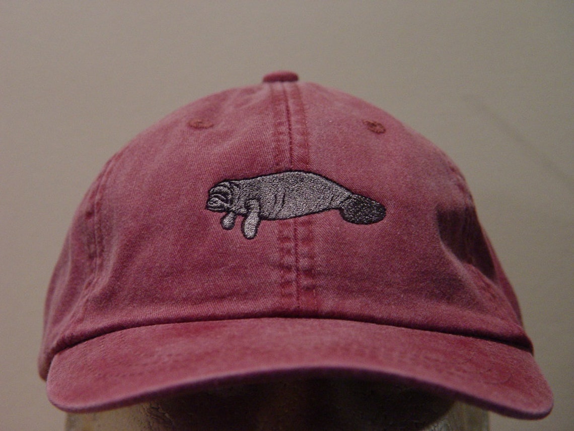 MANATEE HAT Embroidered Sea Cow Men Women Marine Wildlife | Etsy