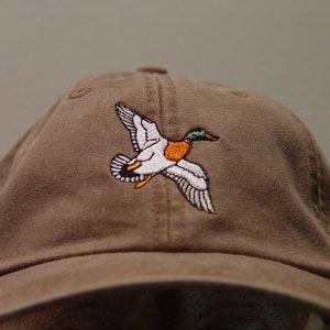 MALLARD DUCK Bird Hat - One Embroidered Men Women Wildlife Cap - Price ...