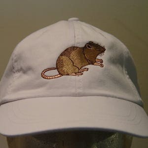 BROWN RAT RODENT Hat - Embroidered Men Women Wildlife Baseball Cap ...