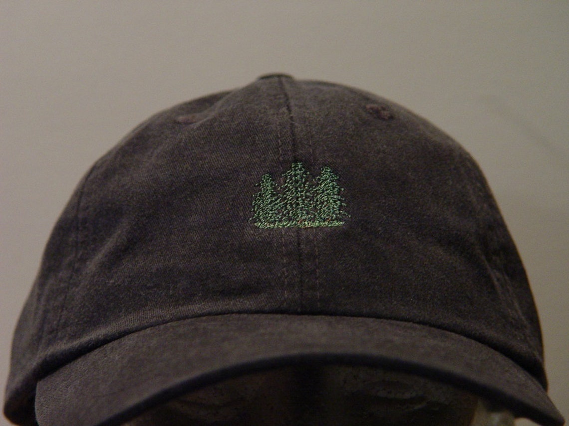 EVERGREEN PINE TREES Cap One Embroidered Men Women Wildlife | Etsy