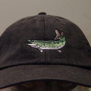 NORTHERN PIKE HAT - One Embroidered Men Women Fish Wildlife Cap - Price ...
