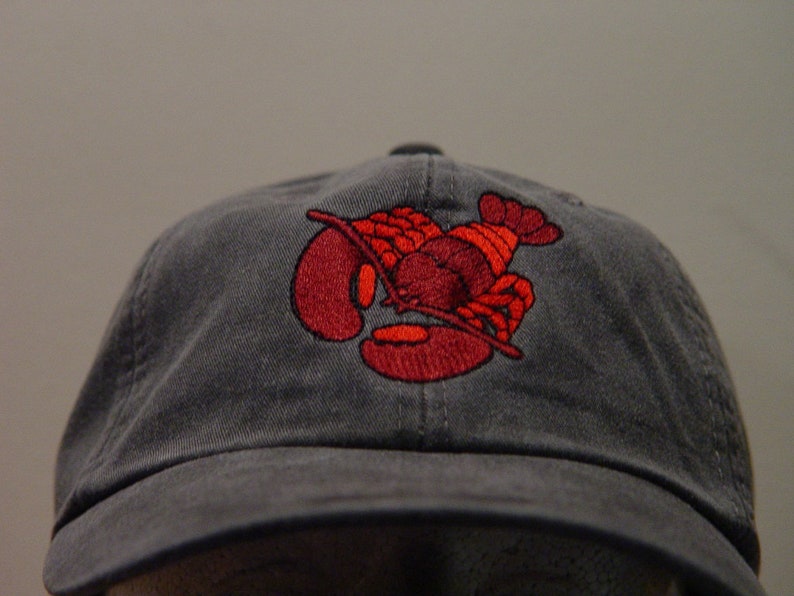 MAINE LOBSTER HAT Embroidered Men Women Wildlife Baseball | Etsy