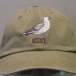 SEAGULL BIRD HAT - One Embroidered Men Women Wildlife Baseball Cap ...